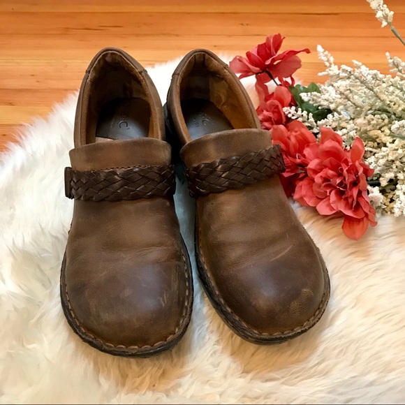 b.o.c. | Shoes | Boc Braided Detail Full Mule Clog Genuine Leather ...